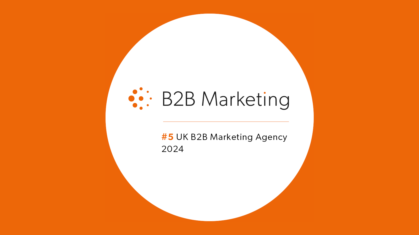 The UK’s first top 5 B2B Agency for 10 years - Bray Leino